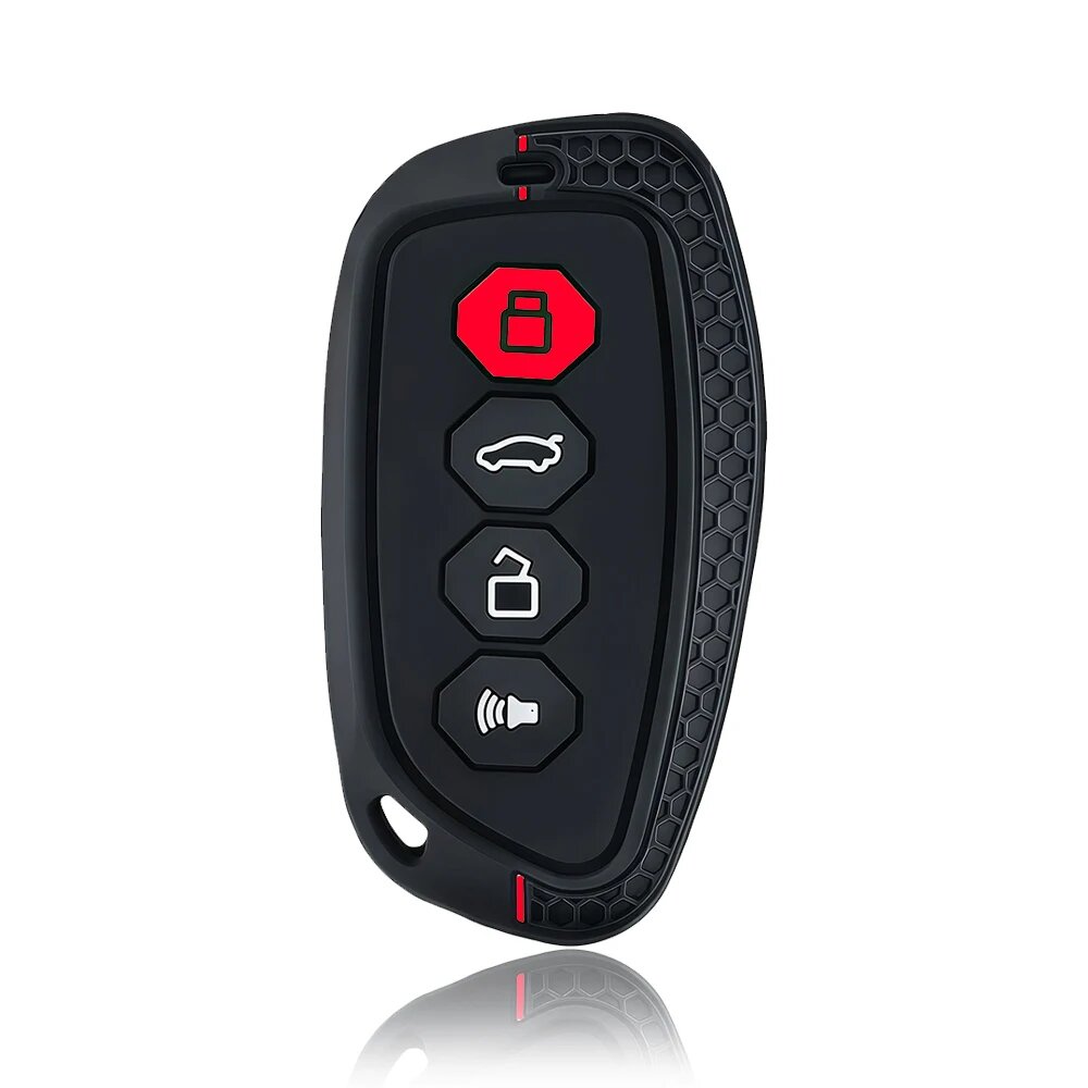 Силиконовый чехол-накладка на 4 кнопки для автомобильного ключа Haval H9 F7x H5 H3 Great Red Line