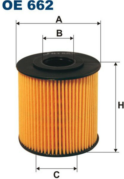 Фильтр масляный FILTRON OE662 картридж Volvo S40 I 1.6-2.0, T 07, 95-12, 03, S60 2.0-2.5, T 11, 00->, S70 2.0-2.5 01, 97-1