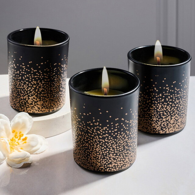 Набор ароматических свечей в стаканчике Desire - Табак 6*5 см, 3 шт, Koopman, ACC310120-2