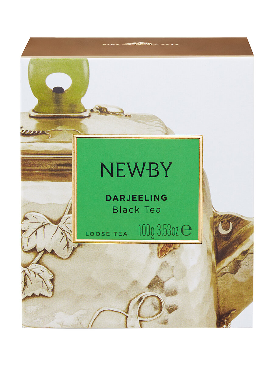 Чай черный Newby "Дарджилинг" в картонной пачке, крупнолистовой,100г