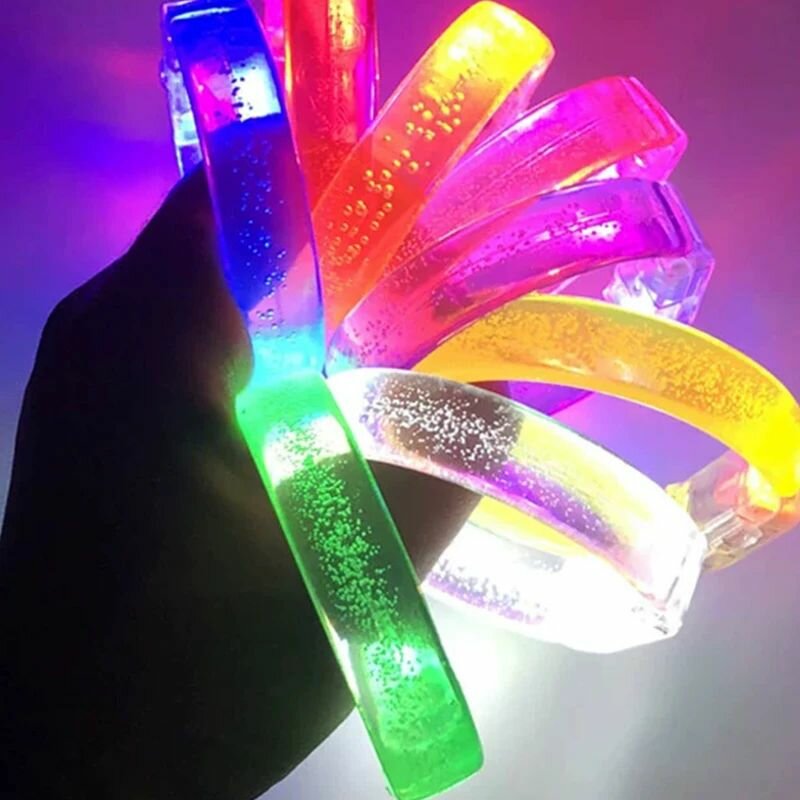 1 шт. светящихся браслетов с LED светодиодные браслеты с подсветкой