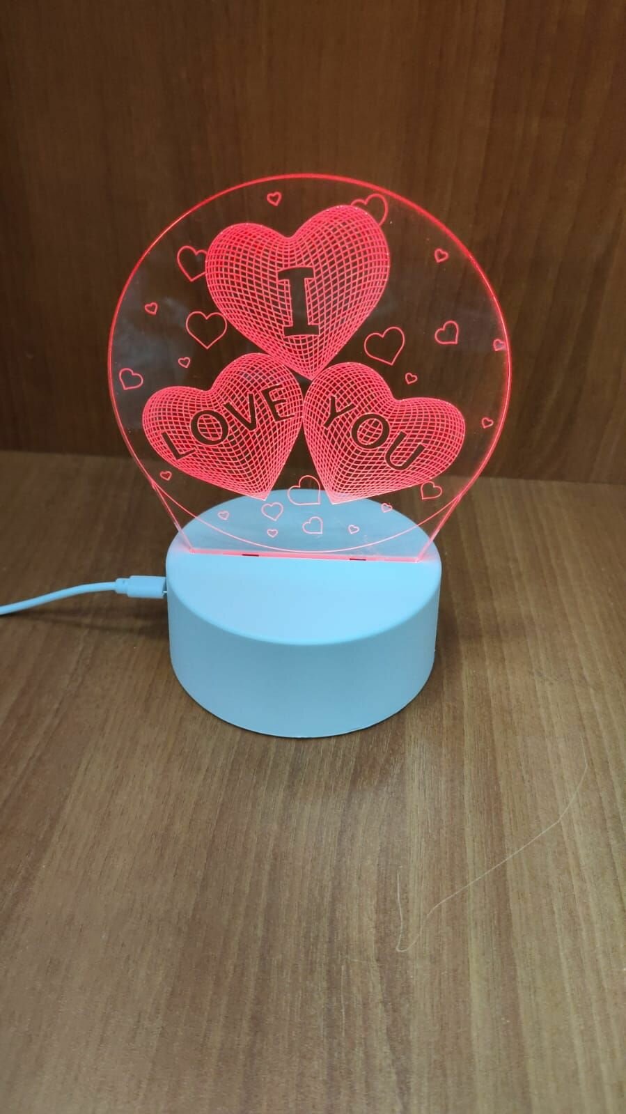 3D Светильник I LOVE YOU