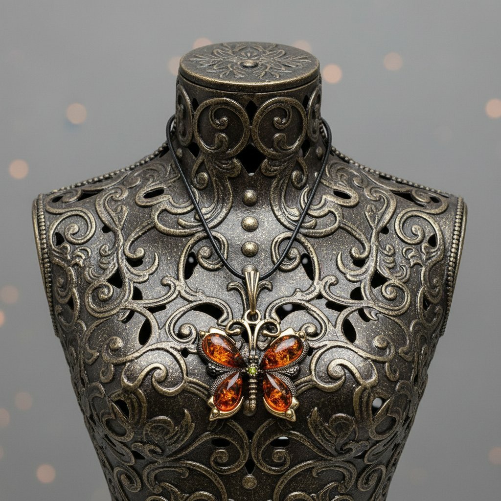 Подвеска, янтарь