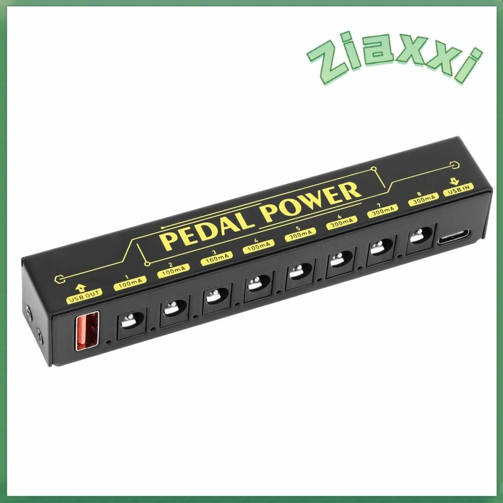 Педальный блок питания, 8 выходов, низкий уровень шума, для гитаристов