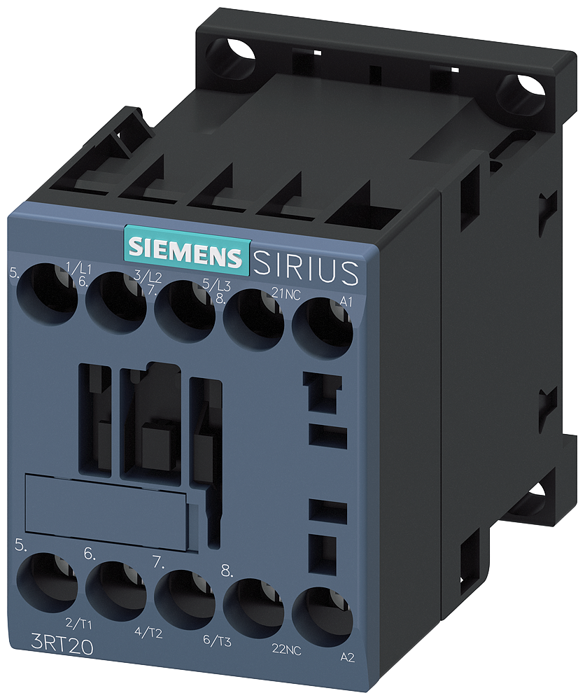 Контактор Siemens 3 полюса AC-3, 5.5КВТ/400В, Блок-Контакт 1НЗ 3RT20171AP02, 3RT2017-1AP02