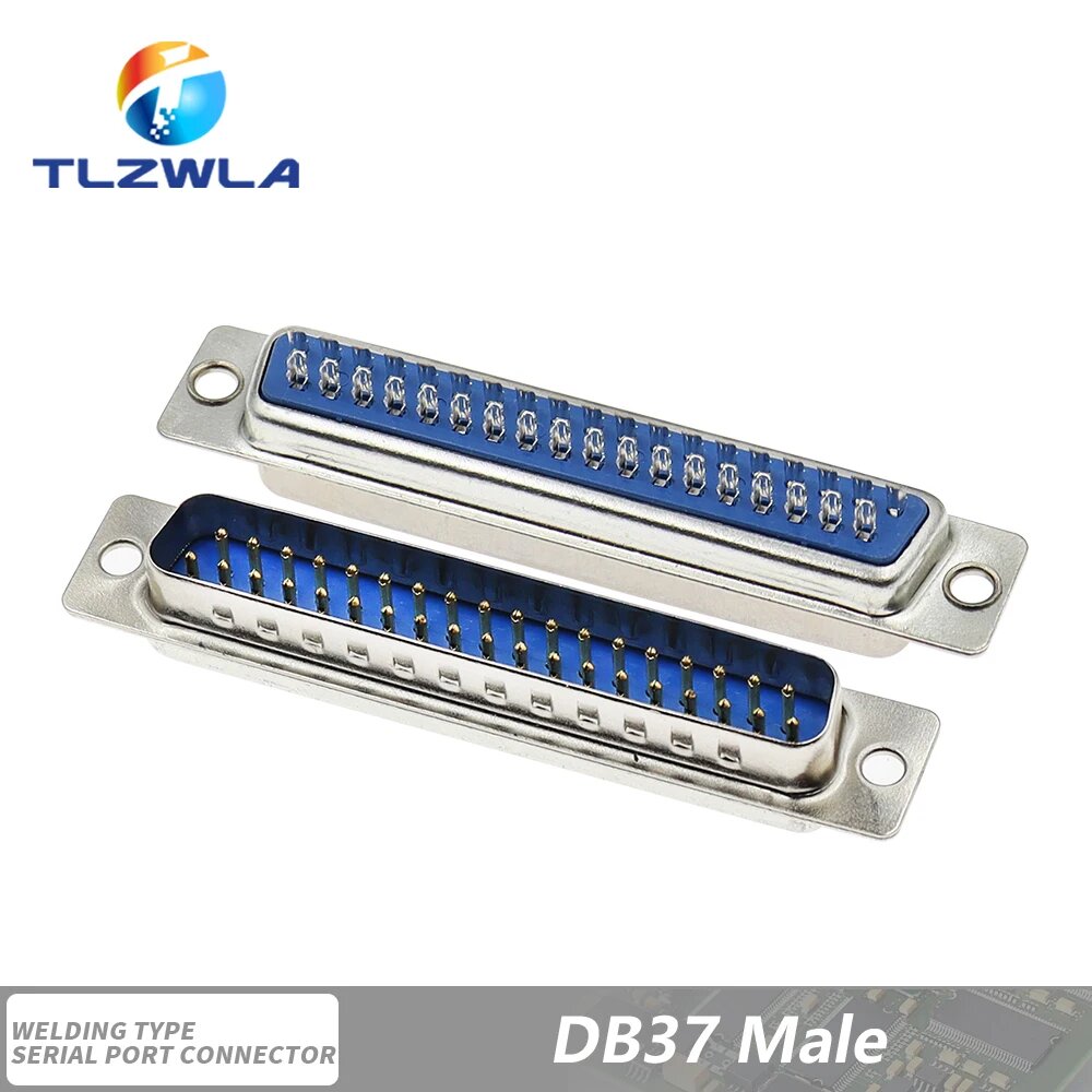 DB37 Male разъем для пайки, 5 шт.