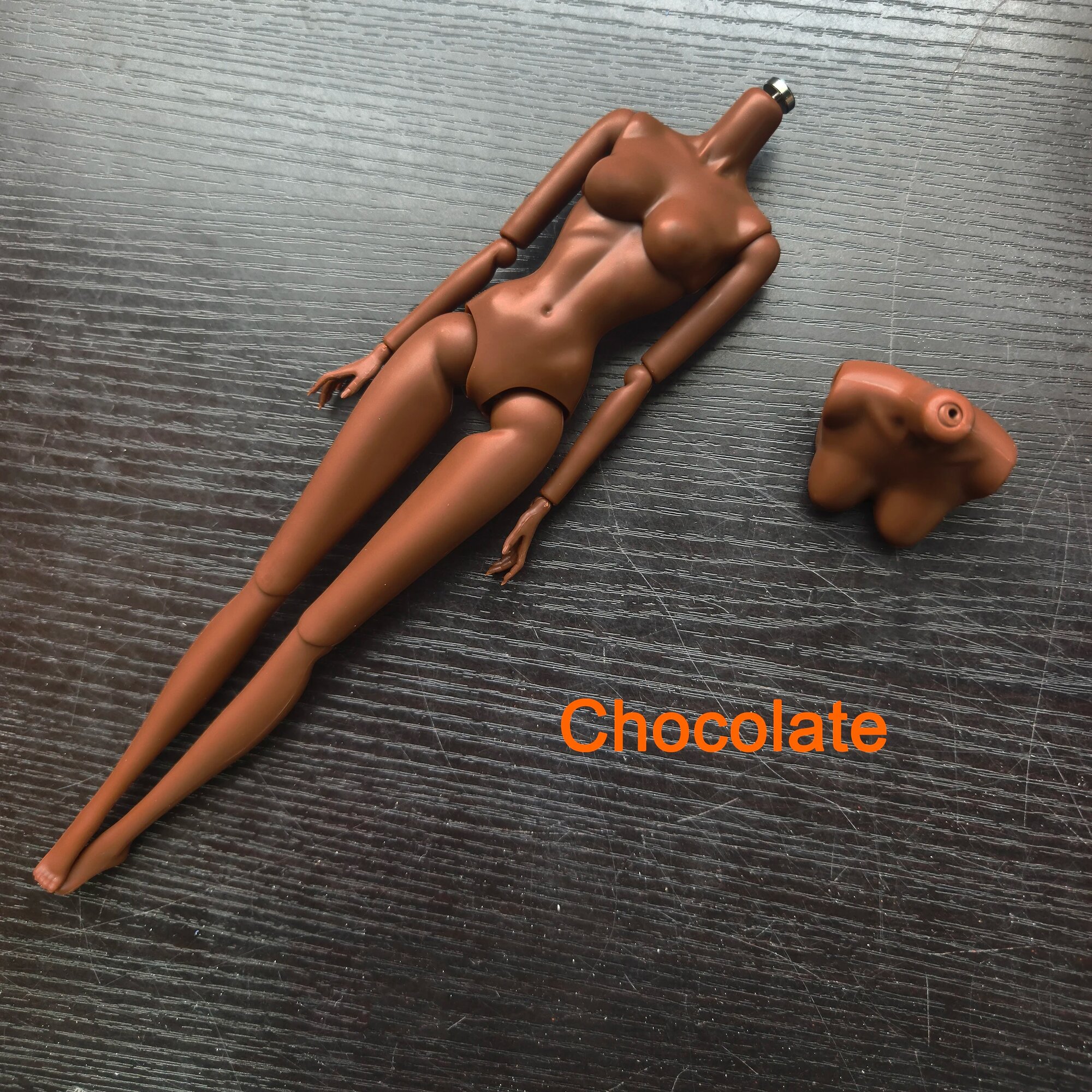 Тело куклы 1/6 Kokling Luly, Chocolate, коричневый