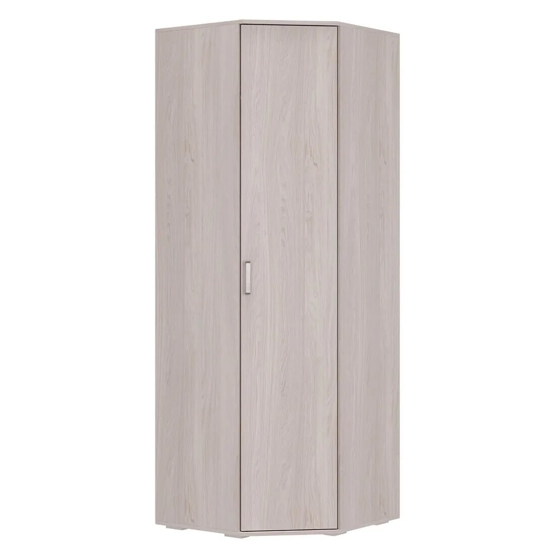 Шкаф угловой «Белла» распашной, ЛДСП (Ясень белый) 75х75х212