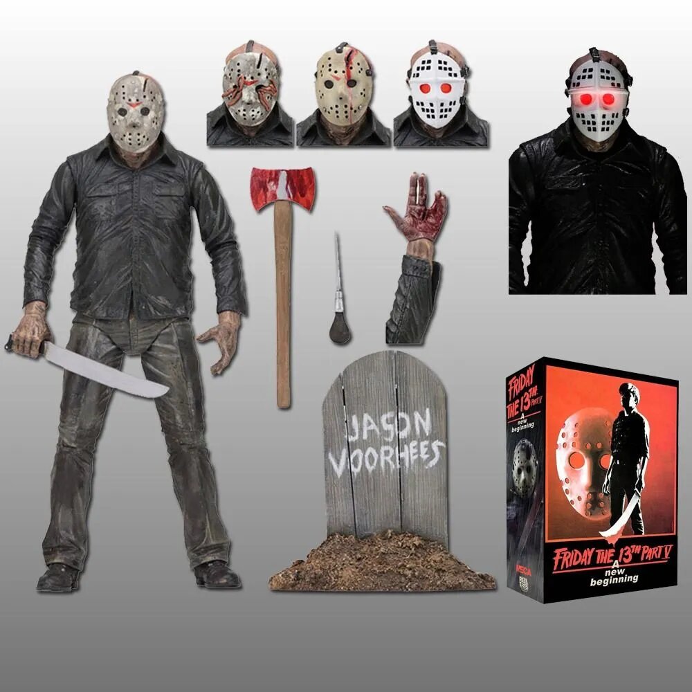 Фигурка Пятница 13-5, Джейсон Вурхиз / Friday the 13th Jason Voorhees Deluxe Edition (18см)
