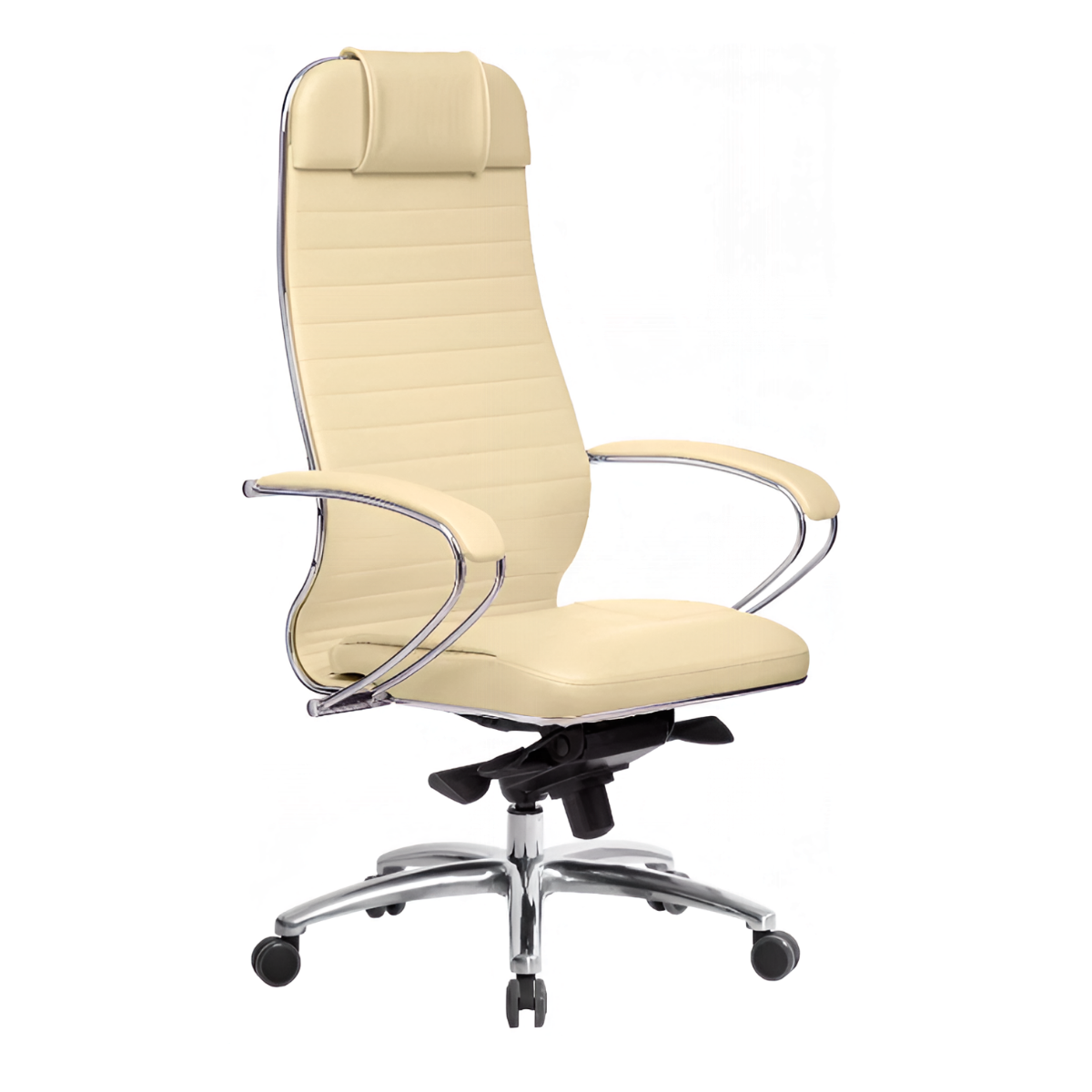 Кресло офисное Метта Samurai KL-1.04, бежевый искусственная кожа, до 120 кг