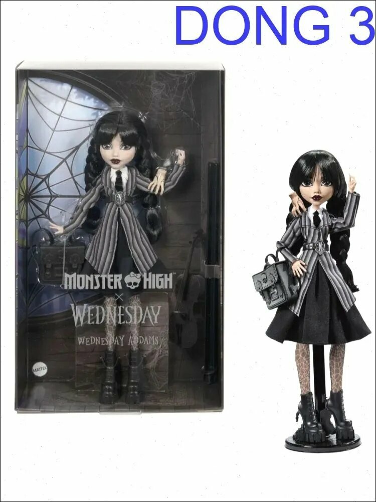 Mattel Wednesday Addams /шарнирная Аддамс и домашнее животное рука, подходит для подарок девушке на день рождения