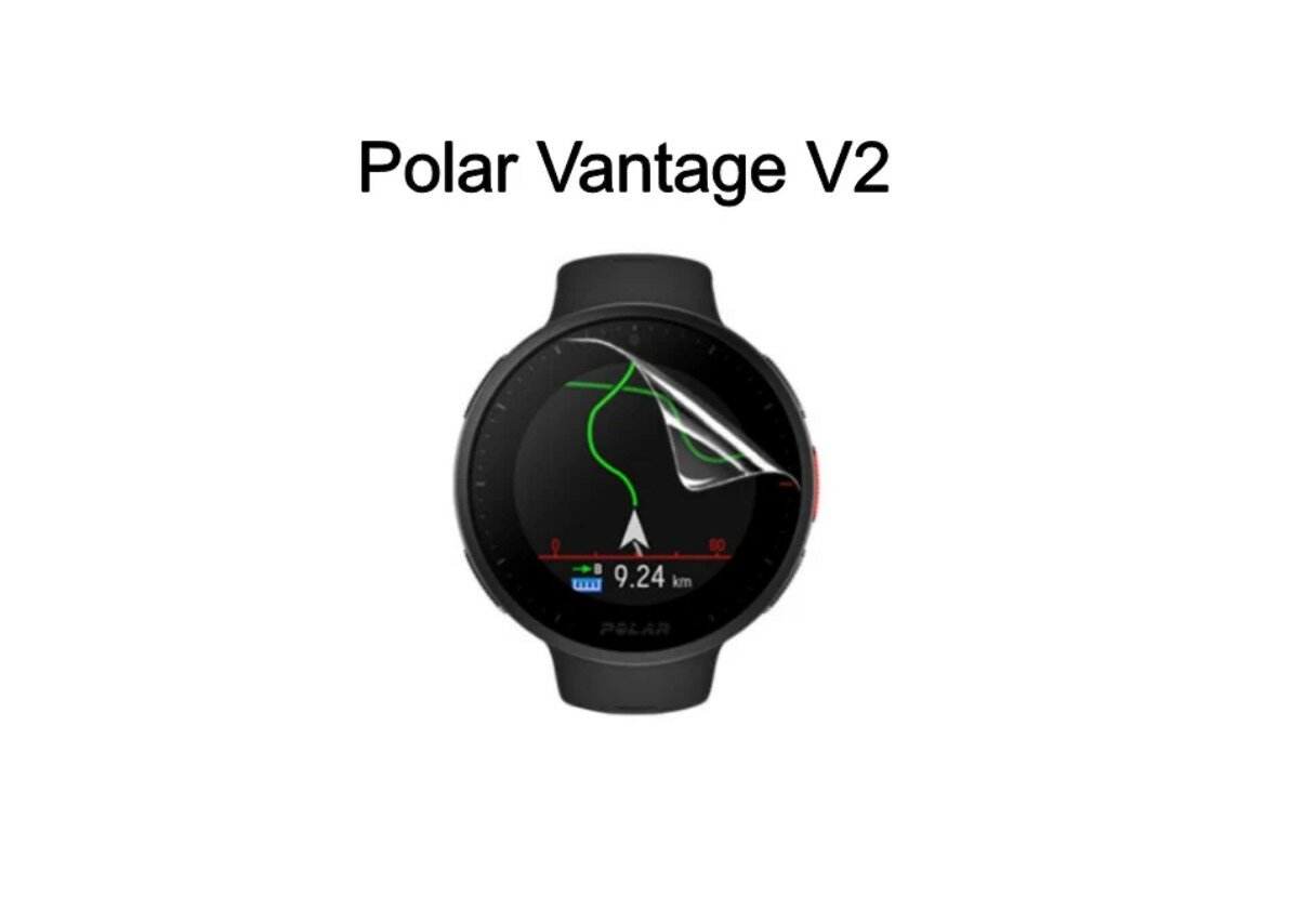 Защитная пленка MyPads Tape для умных смарт-часов Polar Vantage V2 глянцевая