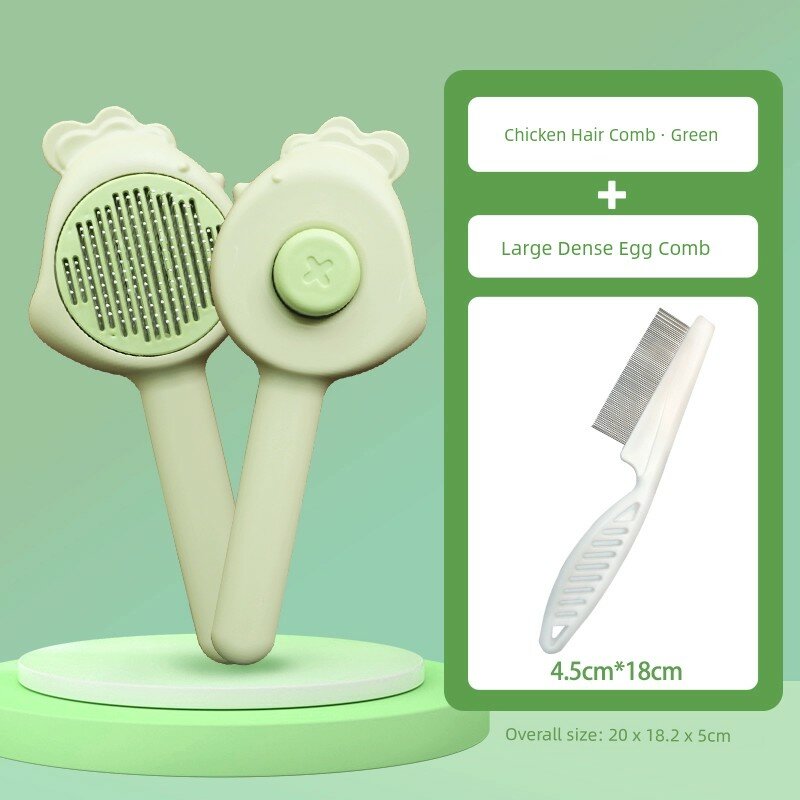 Зеленая набор для ухода за шерстью с бородавкой от блох для кошек и собак