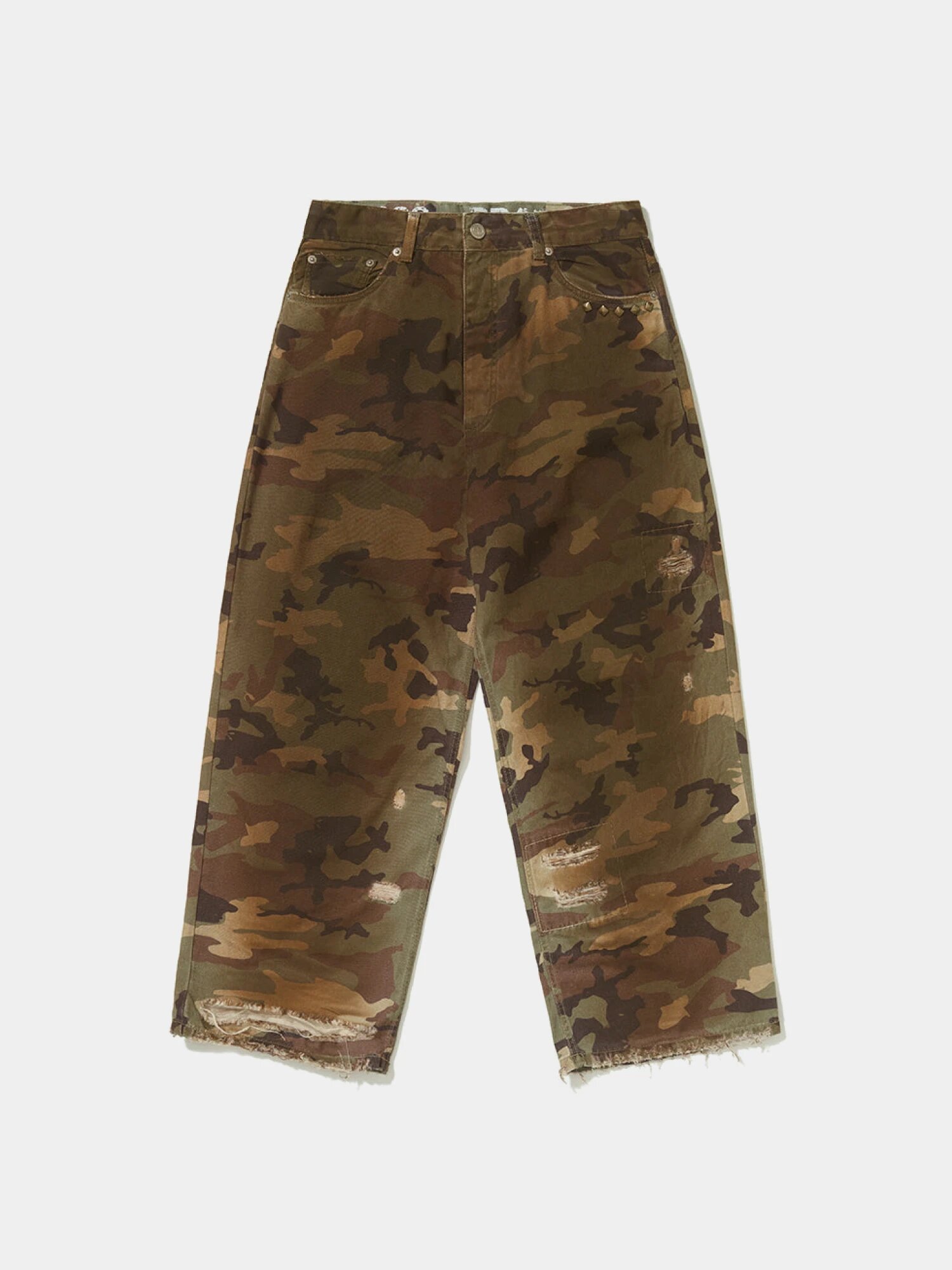 Джинсы Distressed Camo Oversized 