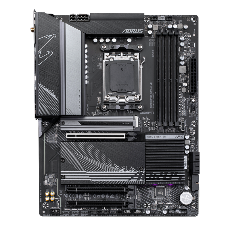 Материнская плата GIGABYTE AMD B650 sAM5, DDR5 (до 192 ГБ), Wi‑Fi, Bluetooth, 3×M.2, ATX