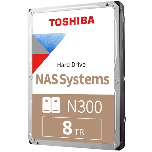 Toshiba HDWG780UZSVA Жесткий диск/ HDD Toshiba N300 NAS SATA3 3.5" 8TB 7200 512Mb 6Gb/s 1 year warranty (replacement ST