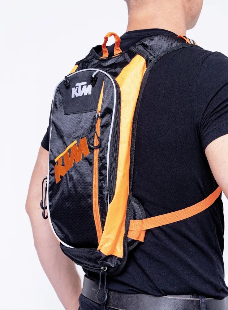 Рюкзак KTM гидропак 10 л. С двумя отделениями и питьевой системой, для мотоциклистов