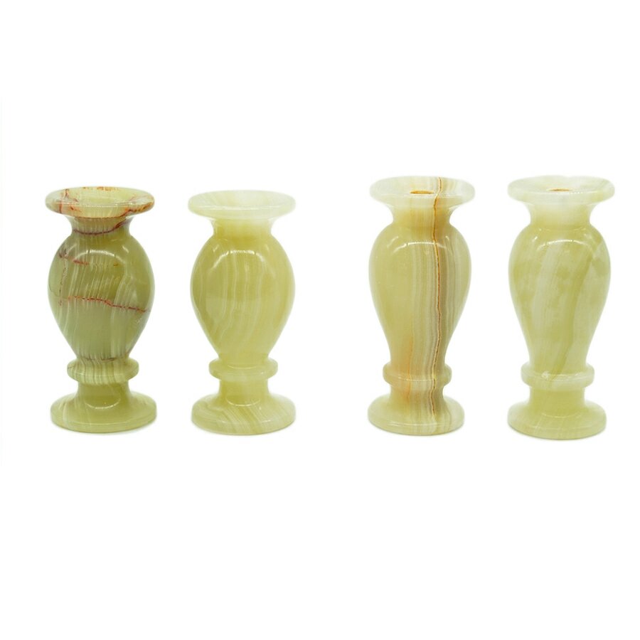 Подсвечник из оникса церковный 35*35*90 мм .