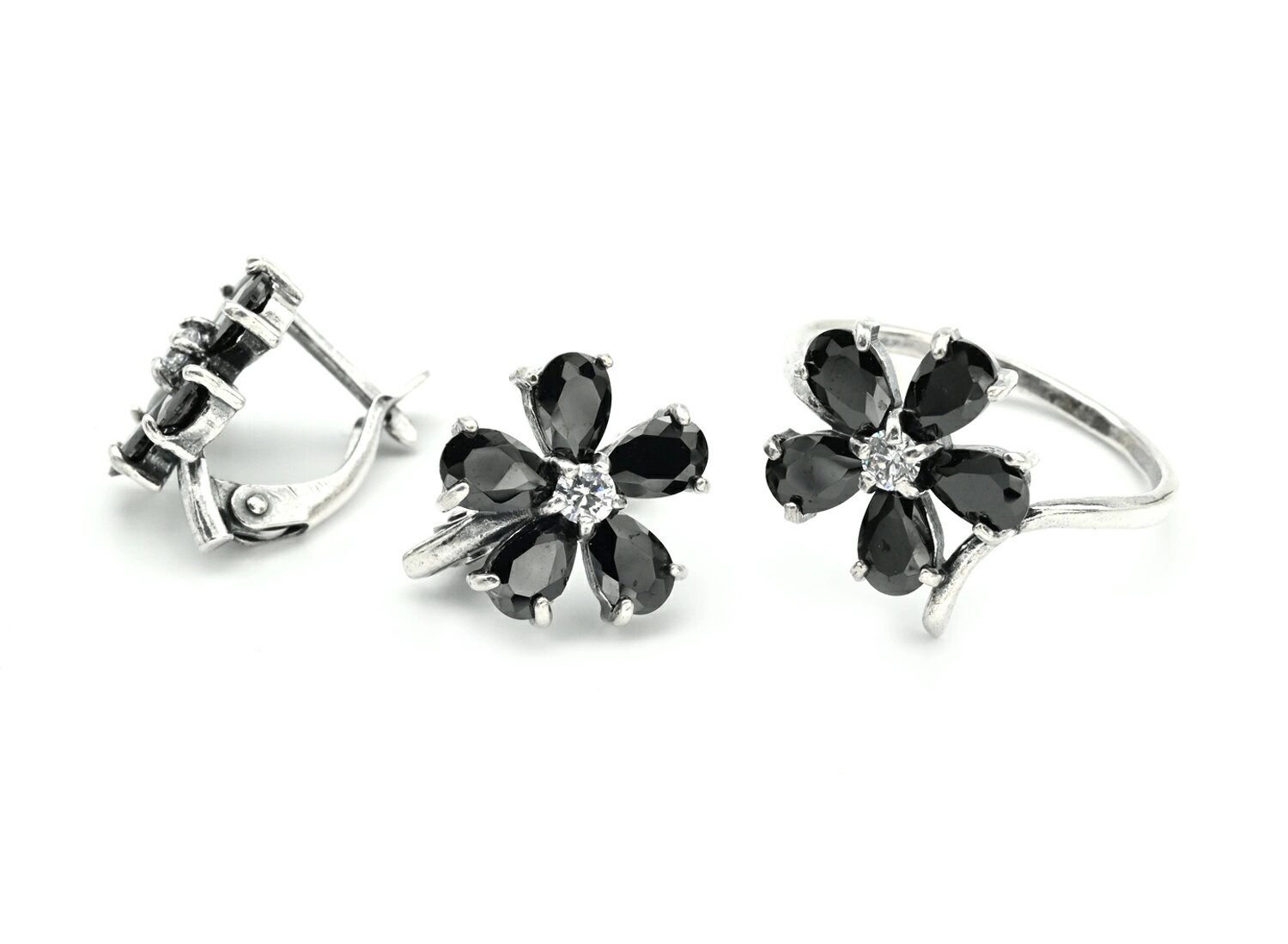 Серьги, циркон