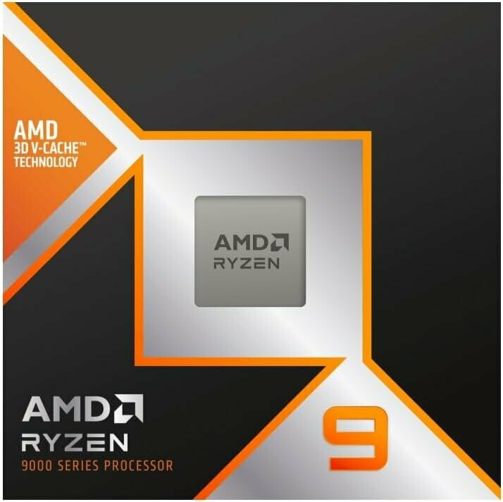 Процессор AMD Ryzen 9 9950X3D BOX без кулера AM5 4.3 ГГц DDR5
