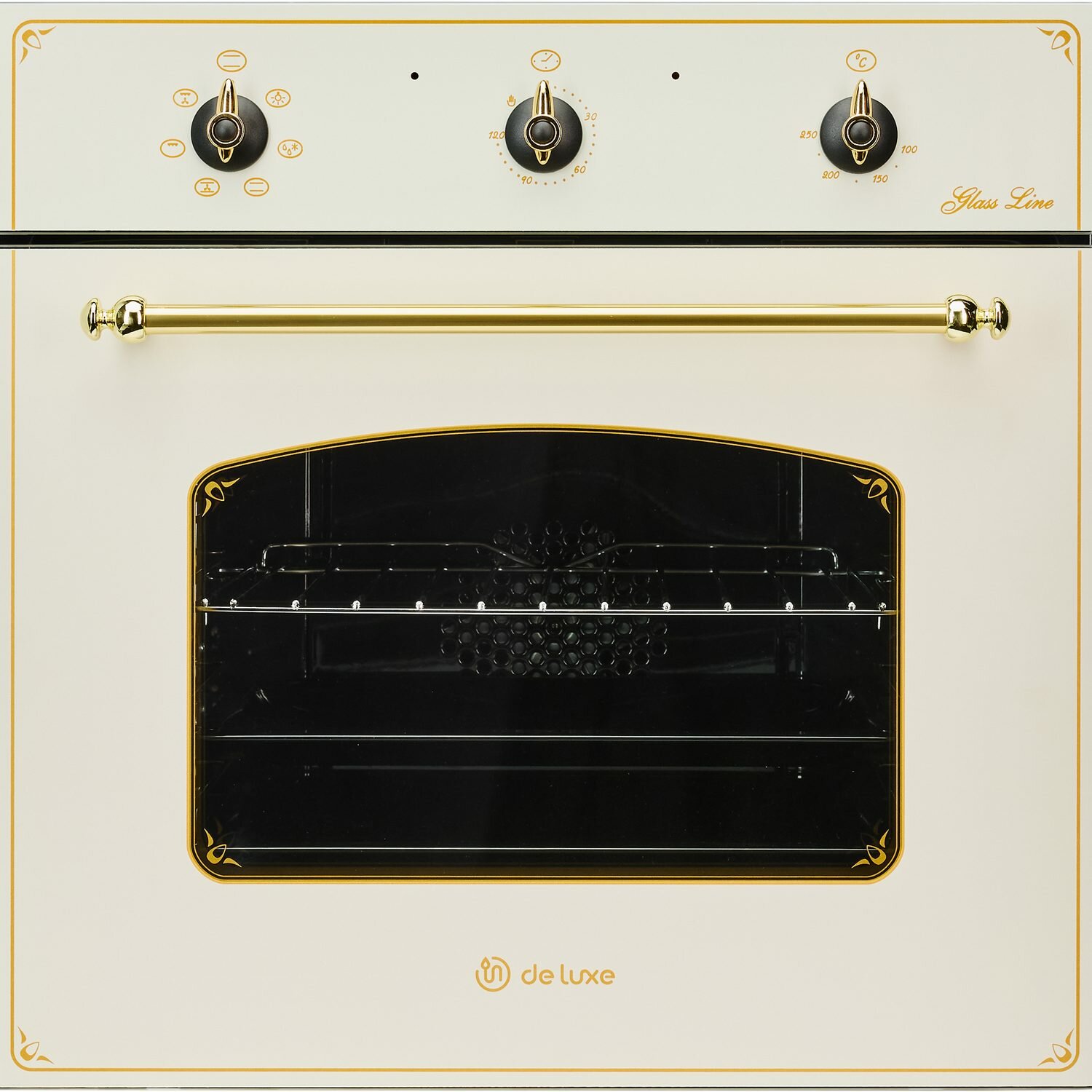 Электрический духовой шкаф De luxe 6006.03 эшв - 060 59 см, 58 л гриль конвекция, топленое молоко