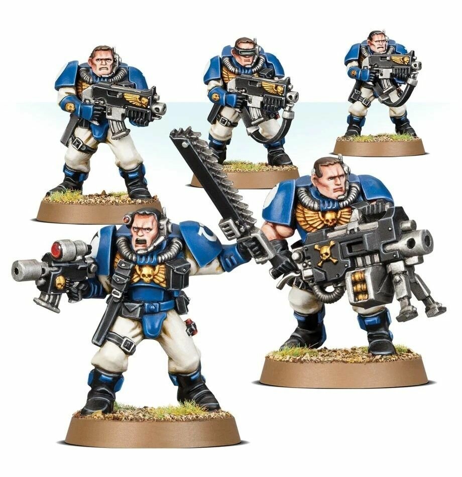 Space Marines Scouts. Old Sculpt. С подставками. Warhammer 40.000