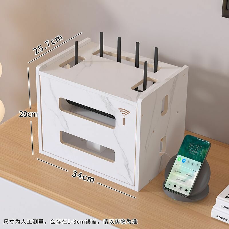 Ящик для хранения роутера в гостиной, полка для беспроводного настольного WiFi-модема, скрытый держатель для ТВ-приставки.