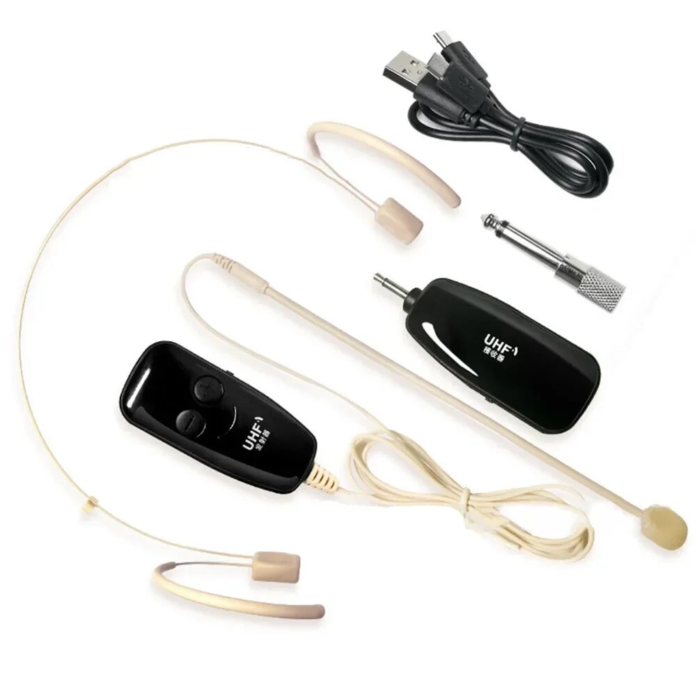 Беспроводная гарнитура, микрофон, UHF, беспроводной микрофон, передатчик, приемник, усилители для обучения, беспроводной микрофон