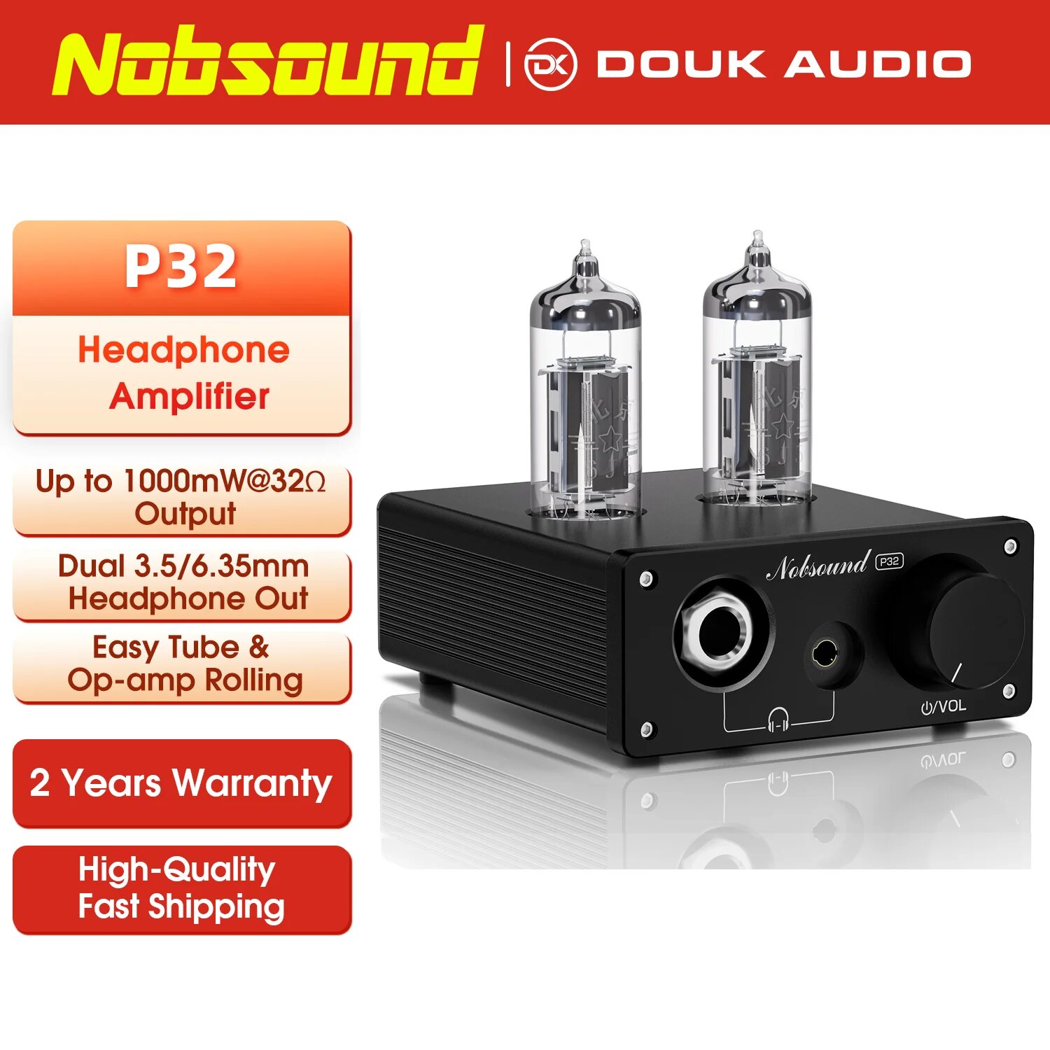 Nobsound P32 Ламповый предусилитель для наушников