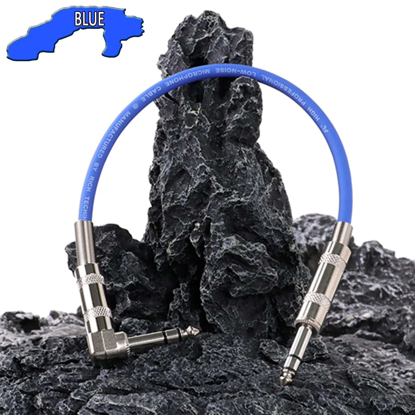 Аудиокабель 1/4" TRS Blue, 0.5M