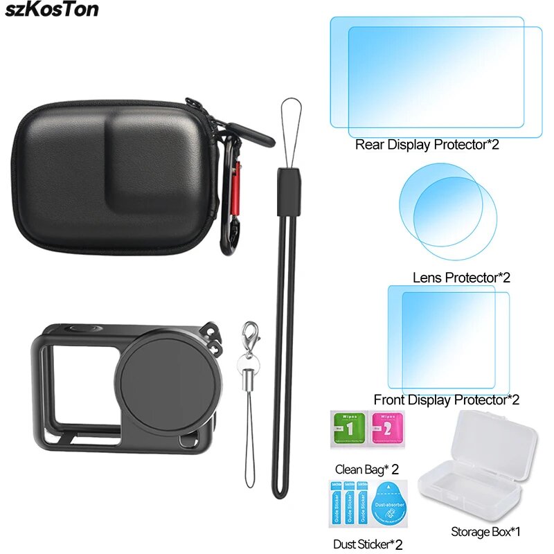 SZKOSTON Комплект аксессуаров для DJI Osmo Action 6, KIT 4