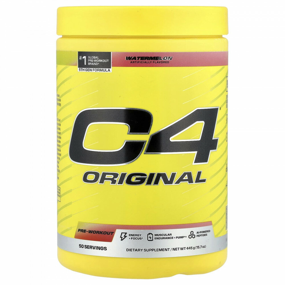 C4 / Cellucor, C4® Original, предтренировочный комплекс, со вкусом арбуза, 445 г (15,7 унции)