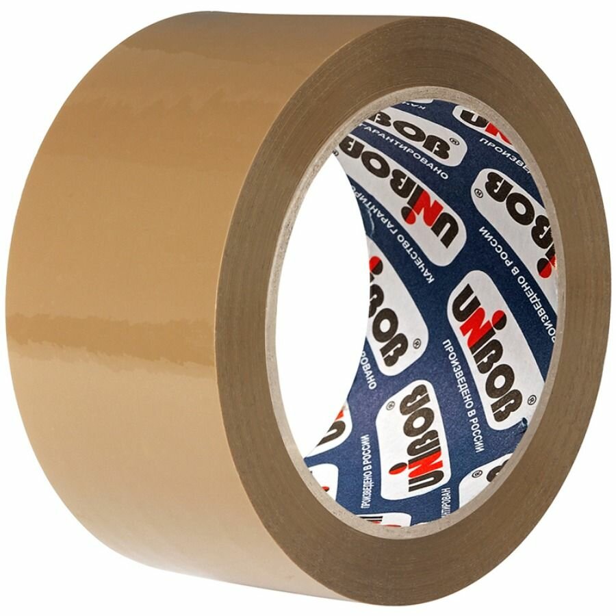 Скотч 48*66м.*45мкм. UNIBOB коричневый (29342)