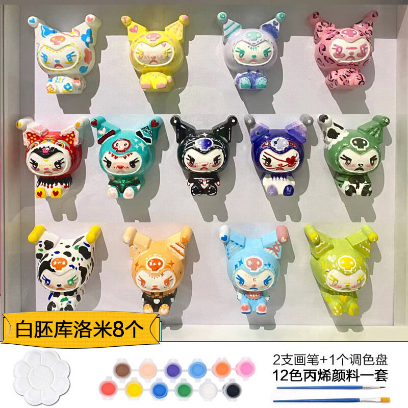 Пазл Гипсовая кукла Раскраска Граффити Рюкзак Медведь Креативный DIY Раскраска Детская живопись Образовательное ремесло