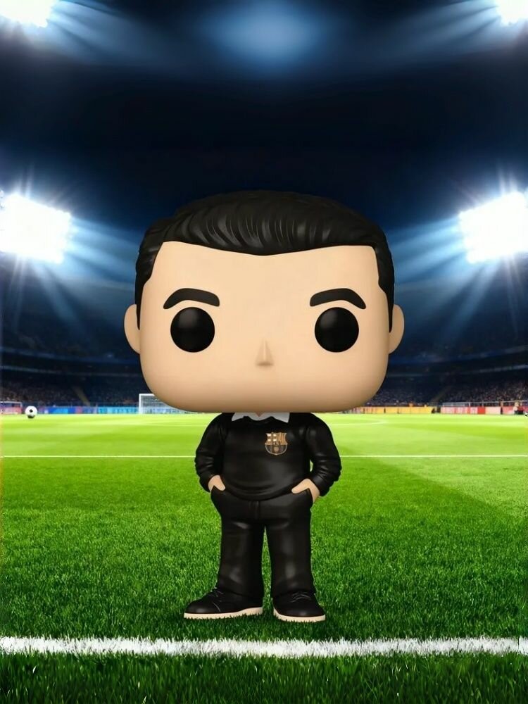Фигурка FunKo Pop "Барселона - Хави", статичная, пластик, высота 16 см, красная