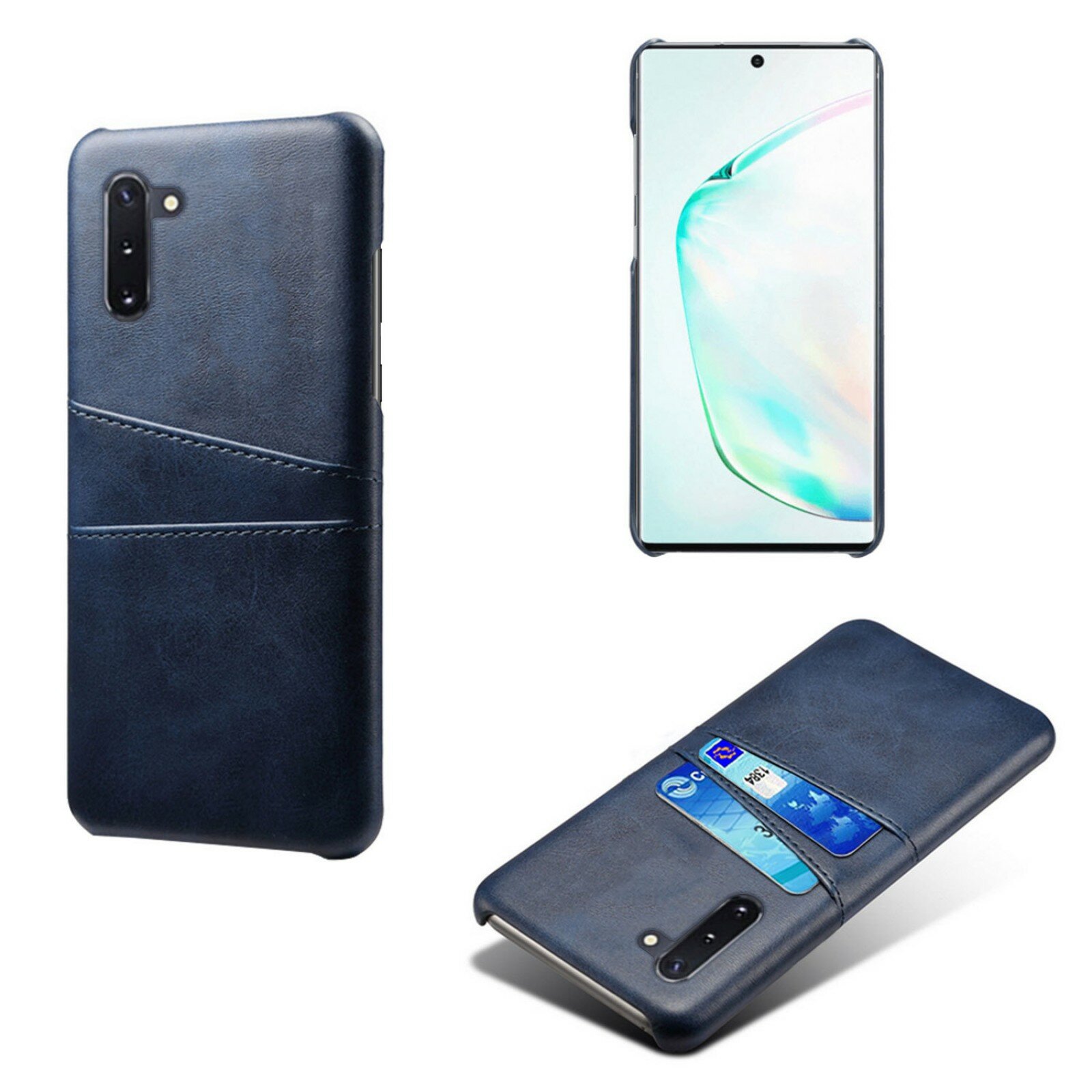Чехол накладка MyPads для Samsung Galaxy Note 10+ Plus из высококачественной импортной кожи с визитницей