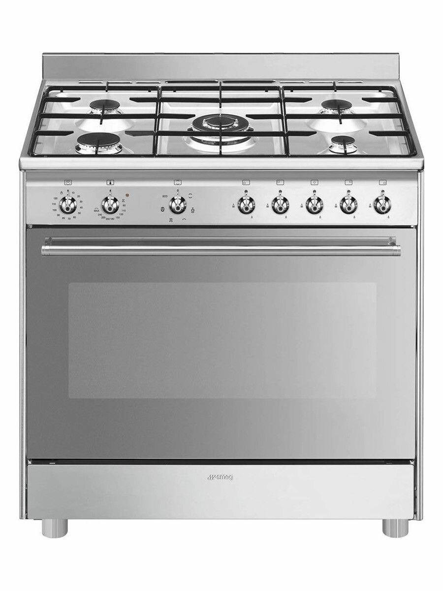Плита комбинированная Smeg SX91GM Classica Concerto, нержавеющая сталь