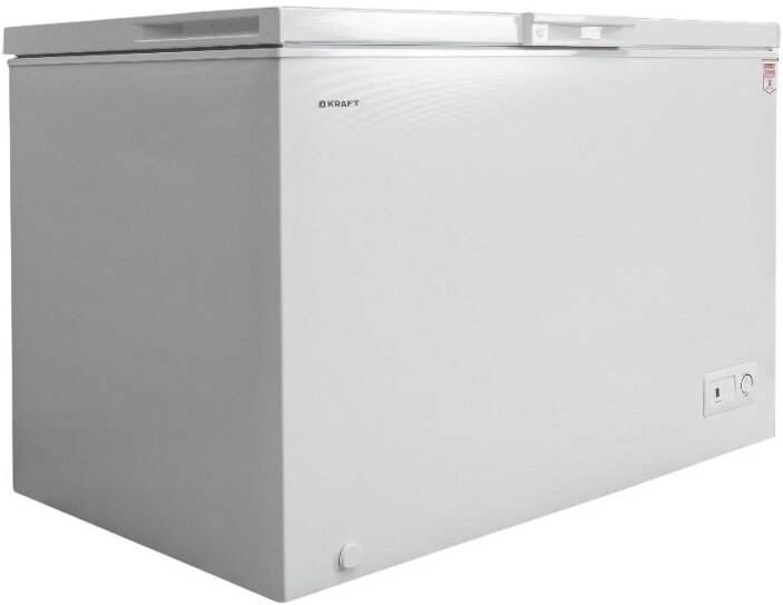 Ларь морозильный KRAFT BD (W)-380RX белый, объем 380 л, суперзаморозка