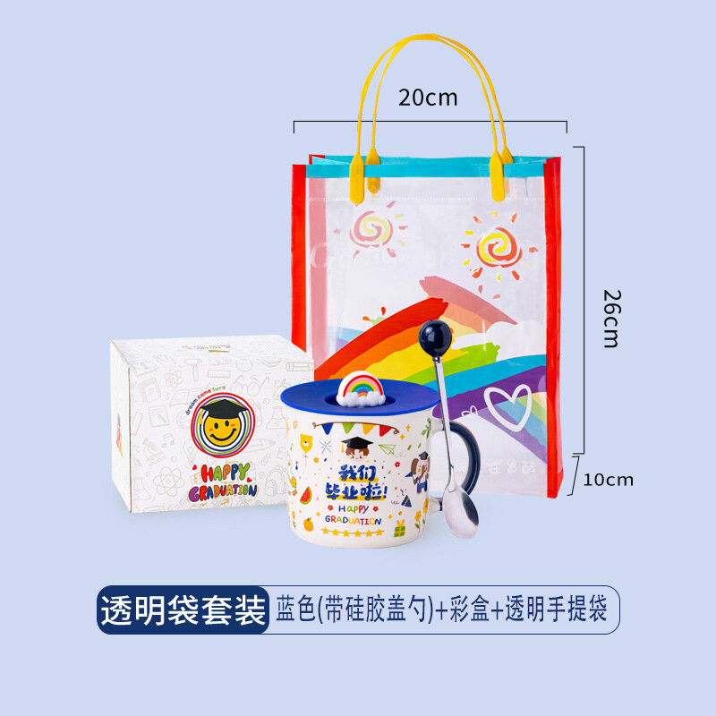 Детская керамическая кружка на день рождения, сувенирная кружка, кружка с мультяшным дизайном, имитация эмалированной кружки, подарок для детского сада, возможность персонализации.