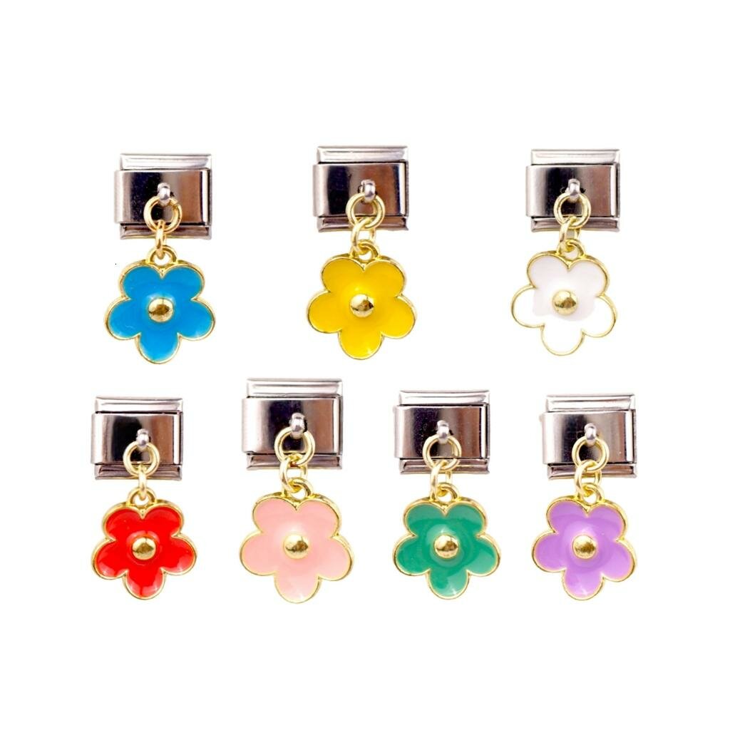 Итальянский браслет-шарм из 7 звеньев