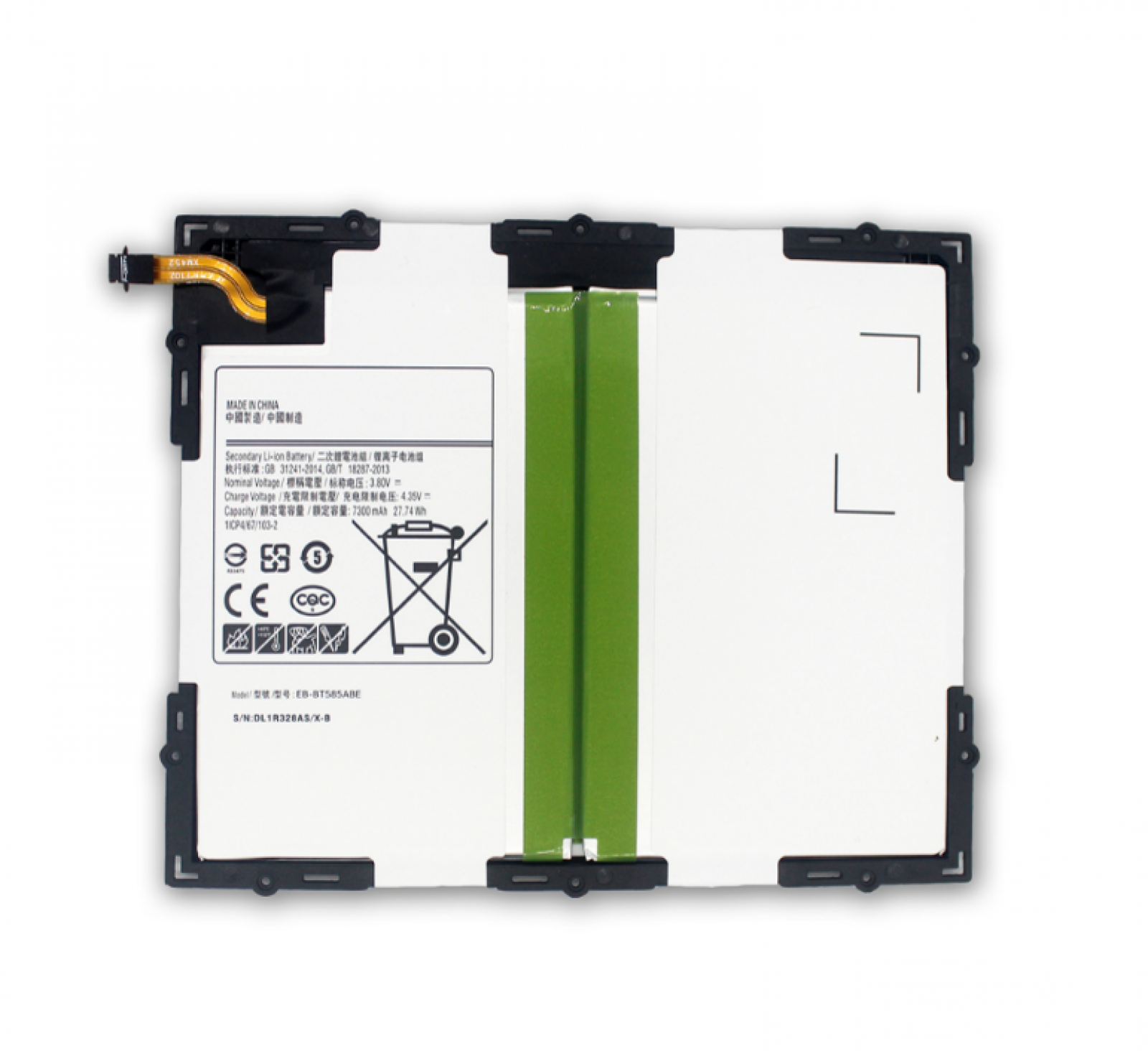 Аккумуляторная батарея MyPads EB-BT585ABE 7300mAh для планшета Samsung Galaxy Tab A 10.1 SM-T580