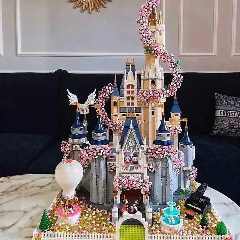 Конструктор Disney Castle Builder деревянный для девочек, с цветами — фото 1