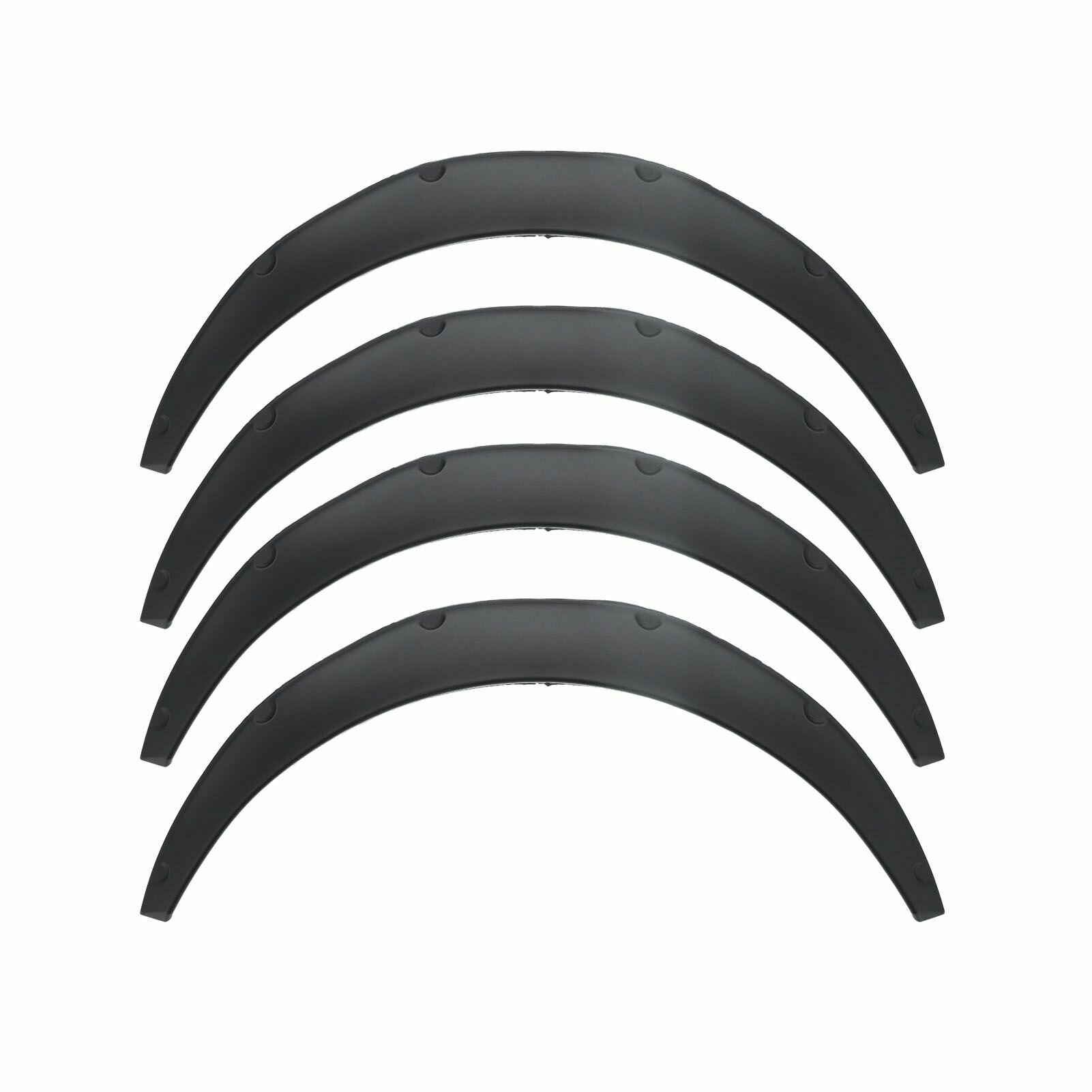 4 шт. защита колесных арок, гибкий PP, матовый черный, универсальный