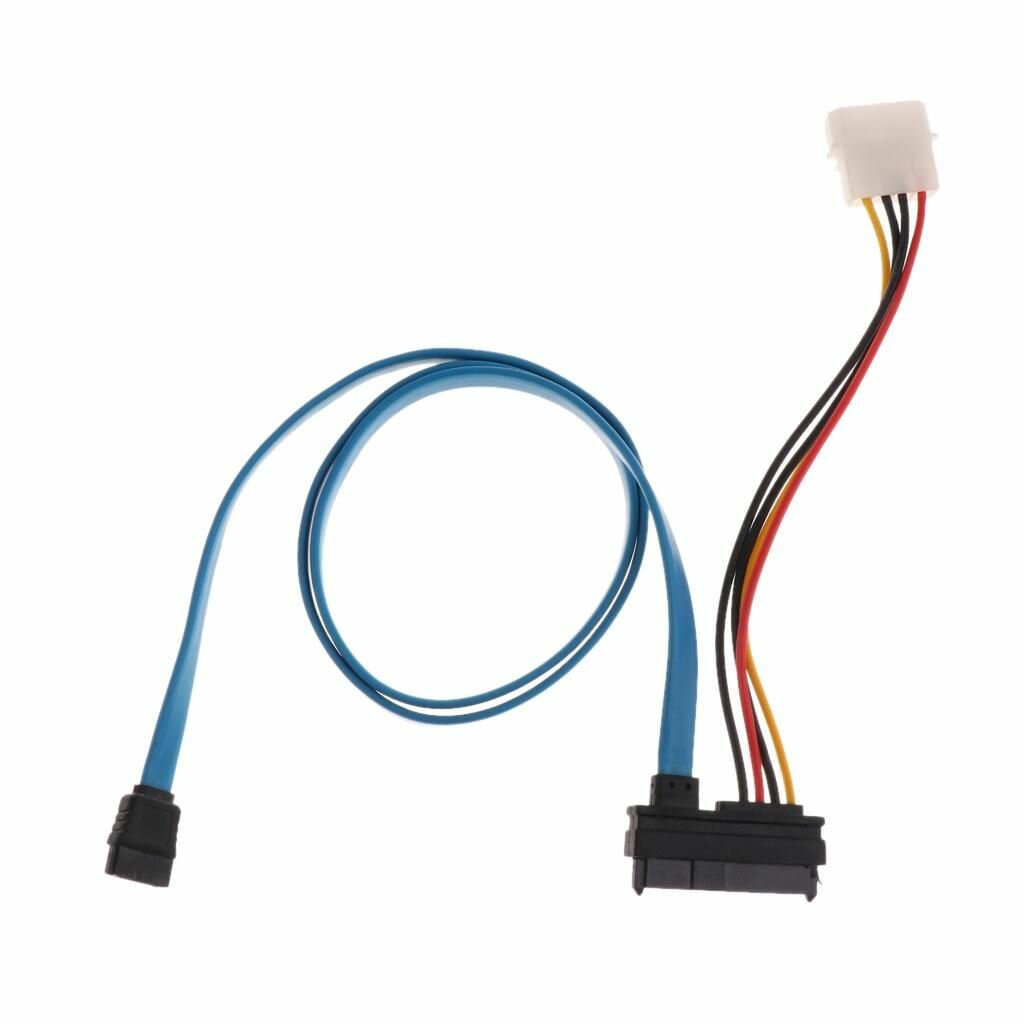 Кабель для компьютерной периферии SATA/eSATA 7-pin/Molex 4pin, разноцветный