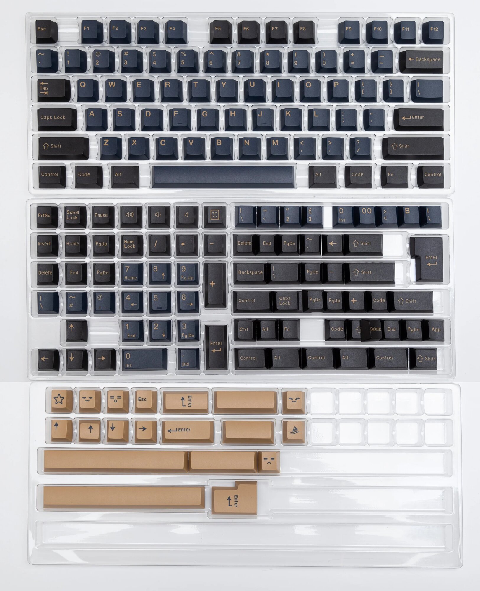 Jaycomia GMK Double Shot keycaps Cherry Profile PBT Red Samurai 8008 Botanical GMK Blue Samurai