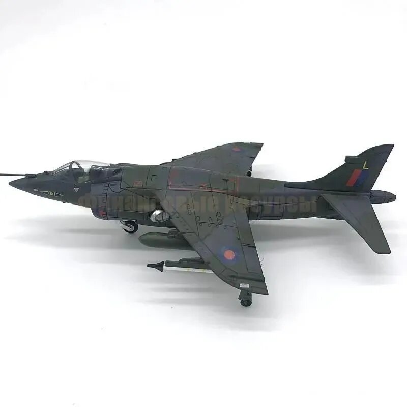 Модель самолета Harrier 1:72 истребитель Королевских ВВС, готовая, коллекционная, подарок