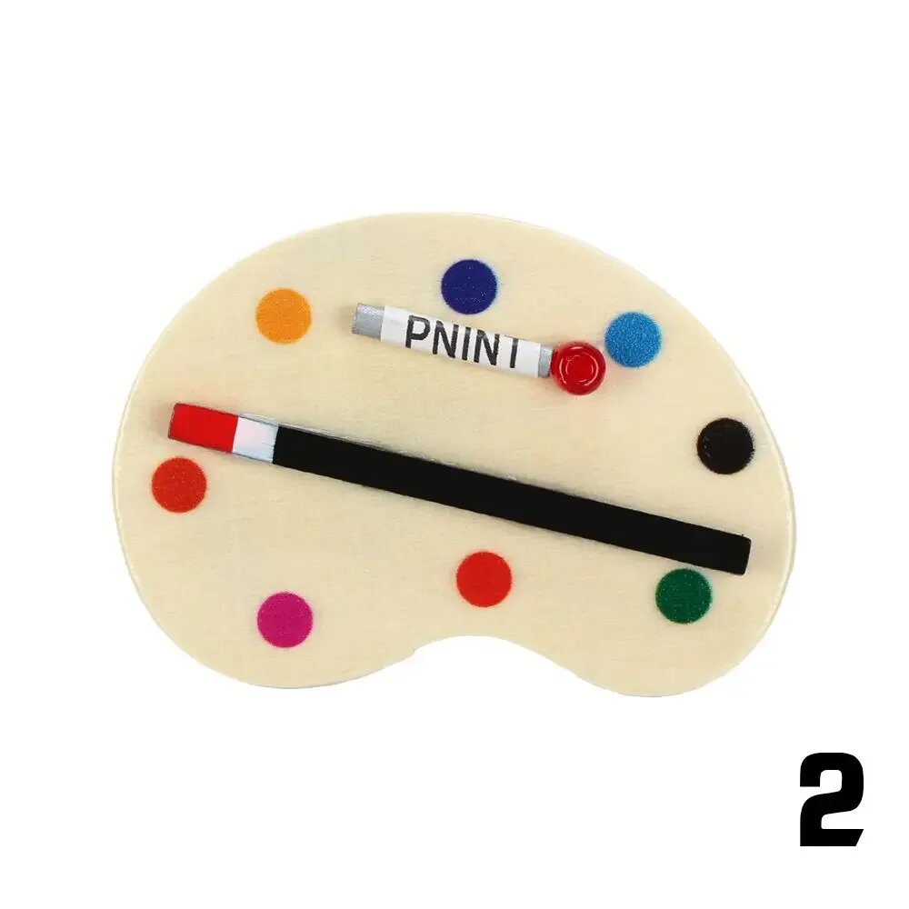 Деревянный набор аксессуаров для кукольного домика 2