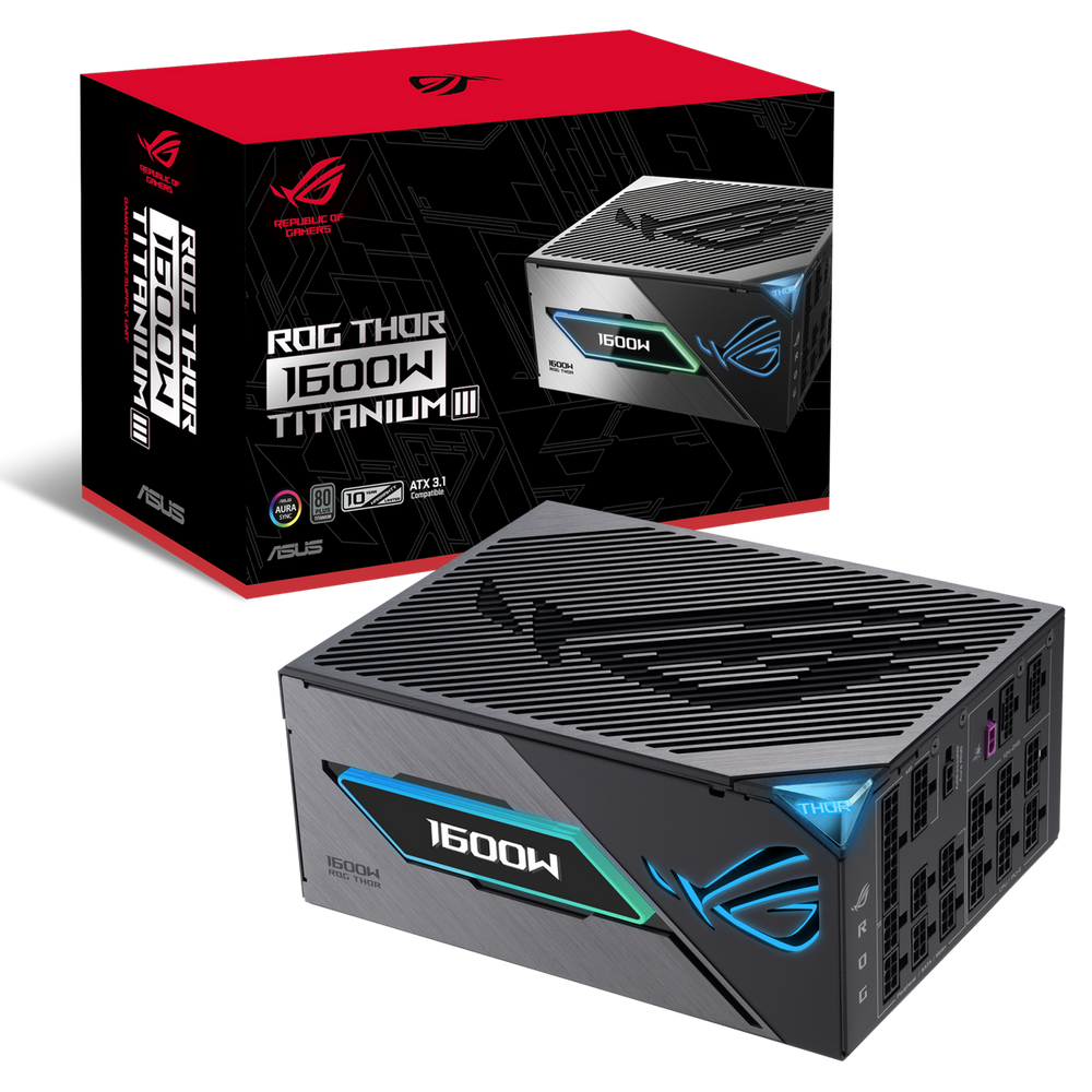 Блок питания ПК ASUS ROG-THOR-1600T3-GAMING /PSU, CE+UK (90YE00V1-B0NA00)