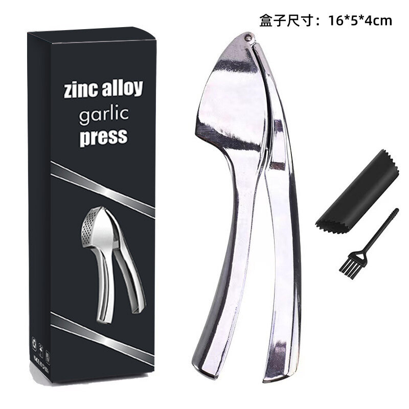 Пресс для чеснока, очиститель чеснока, ручной измельчитель чеснока, бытовой пресс для чесночной пасты, креативный кухонный инструмент, измельчитель чеснока из цинкового сплава.