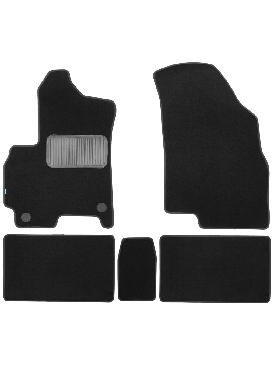 Коврики ворсовые для CHERY Tiggo 4 2024-н. в. (II) Внедорожник 5 дв. 5 шт. коврики текстильные в салон Klever Premium / Черри Тигго 4